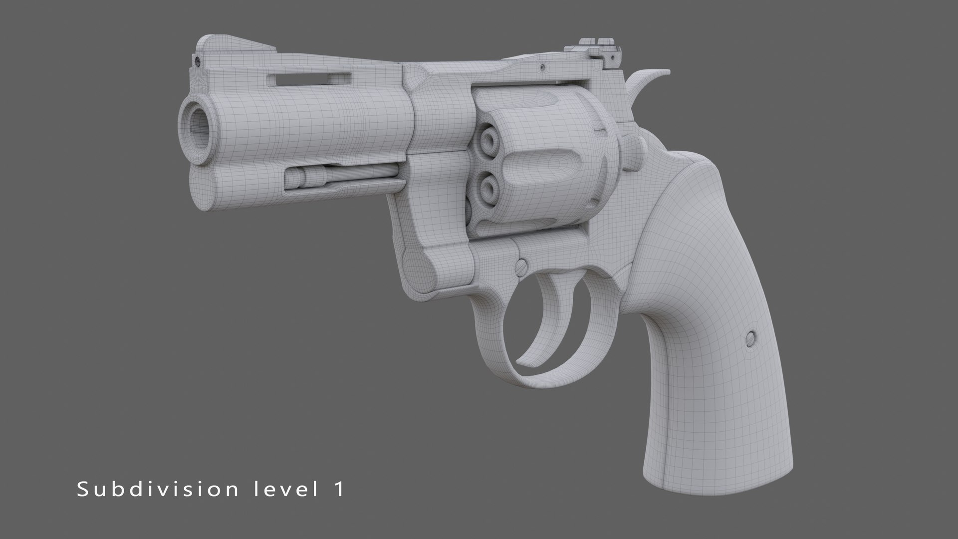 3D Colt python 357 3 inch black - TurboSquid 2035917