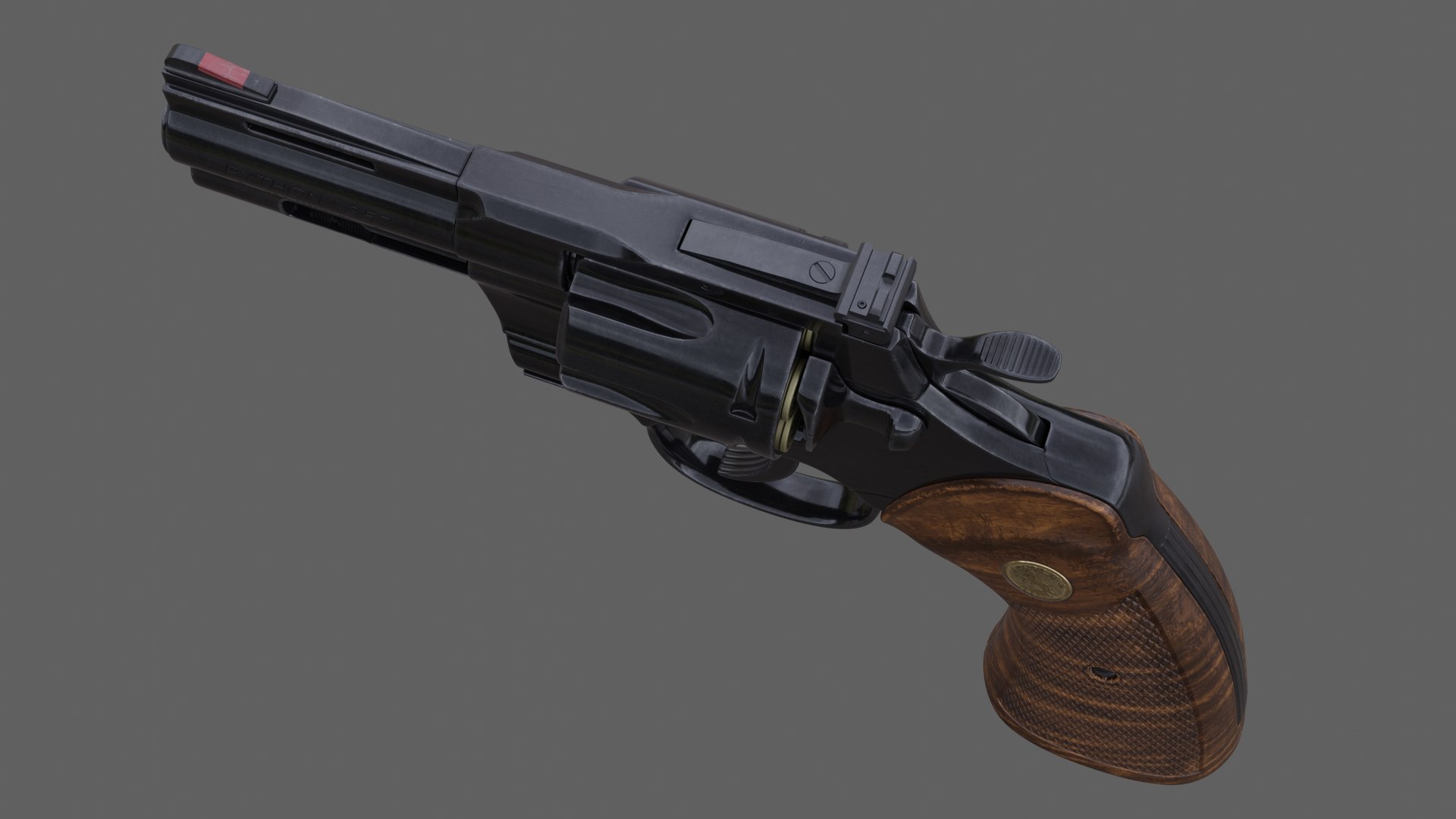 3D Colt python 357 3 inch black - TurboSquid 2035917