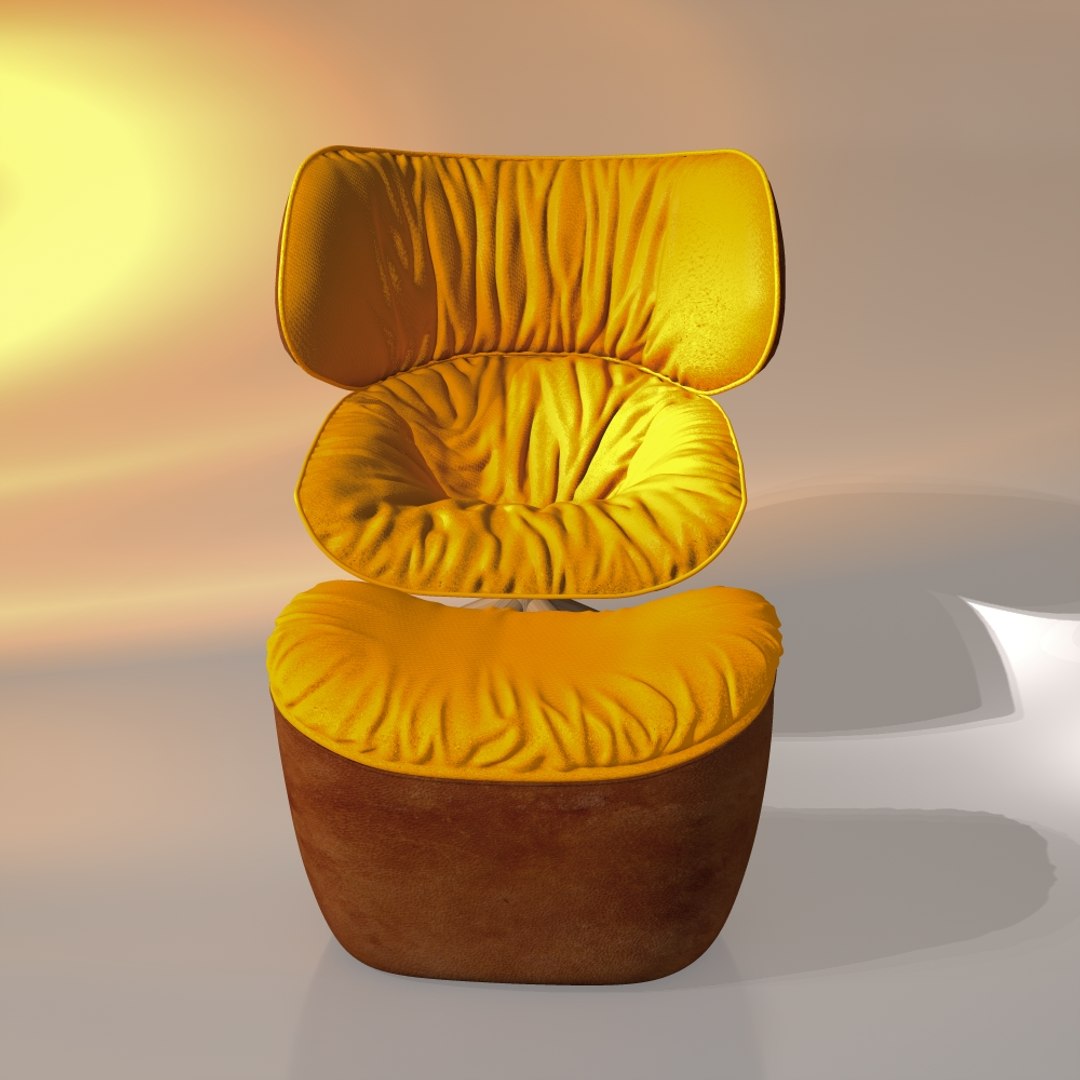 Tabano Chair Ottoman 3ds