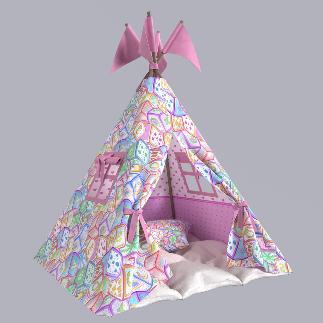 3D Childrens Tent Wigwam - TurboSquid 2070145