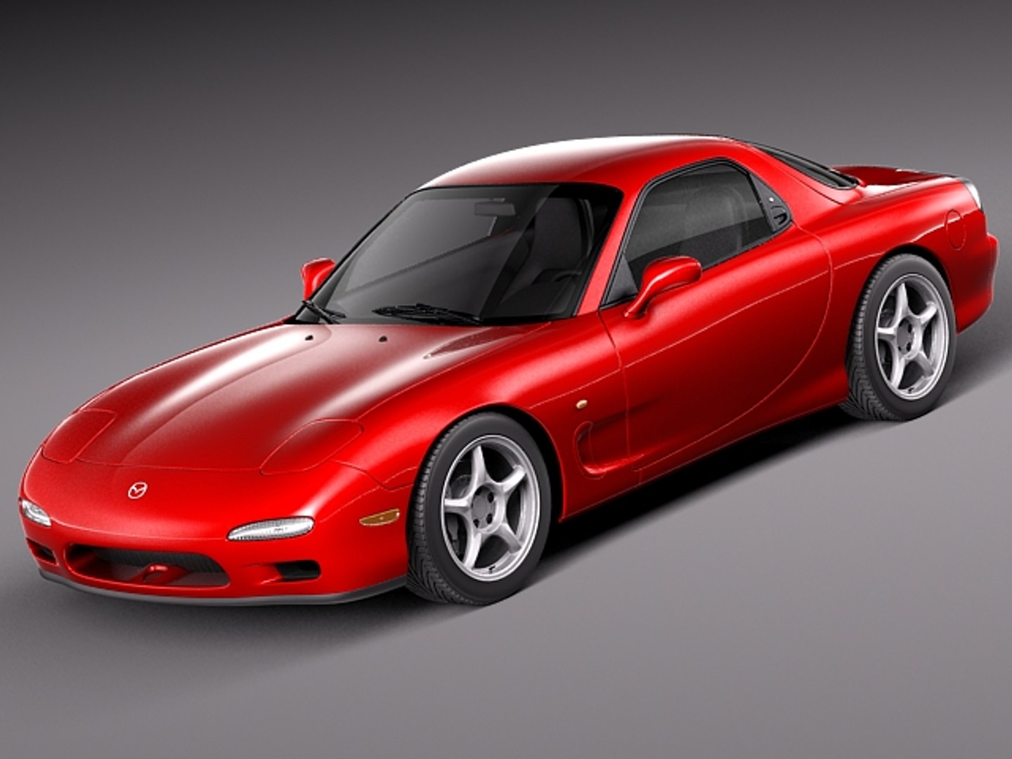 3ds max mazda rx7 rx-7 sport coupe