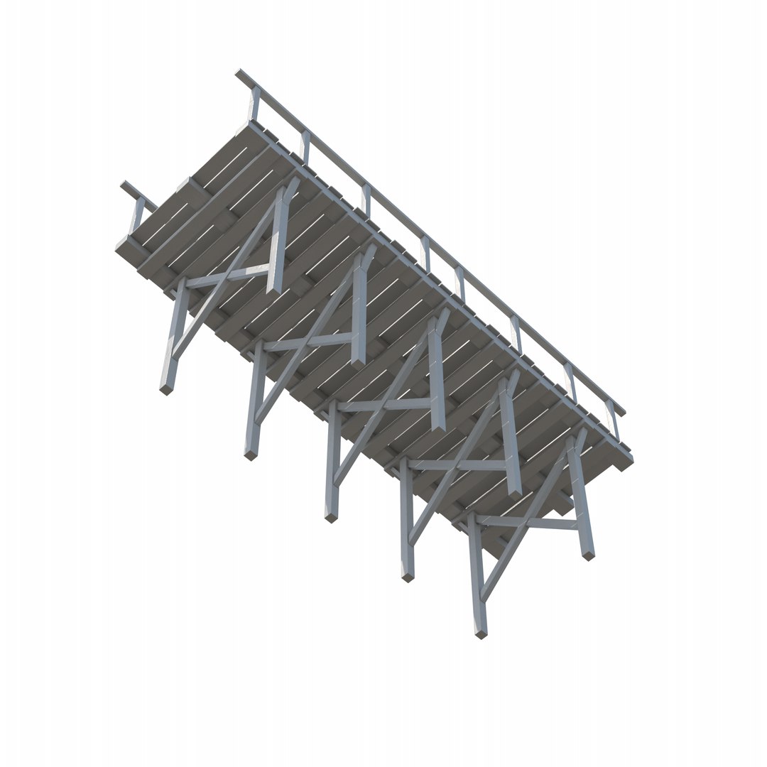 3D White Bridge - TurboSquid 2057451