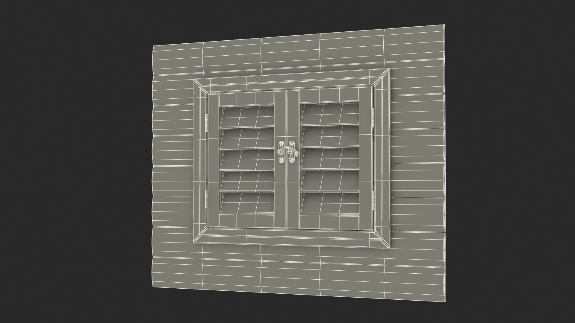 Wooden window frame 3D model - TurboSquid 1436158