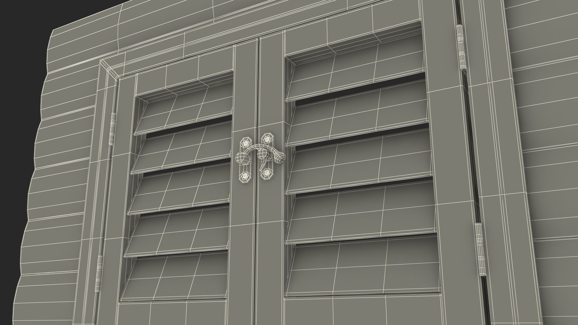 Wooden window frame 3D model - TurboSquid 1436158