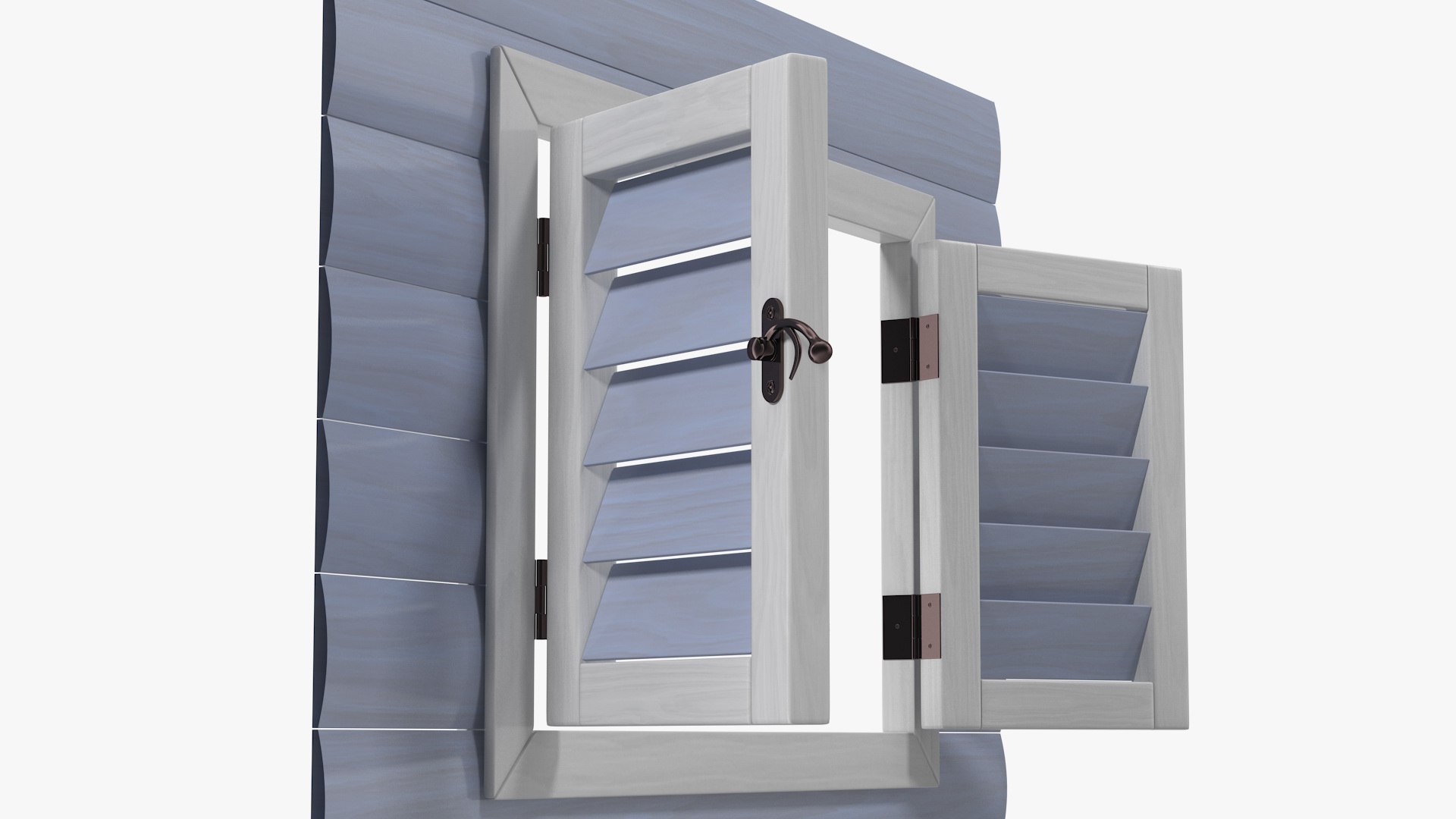 Wooden window frame 3D model - TurboSquid 1436158