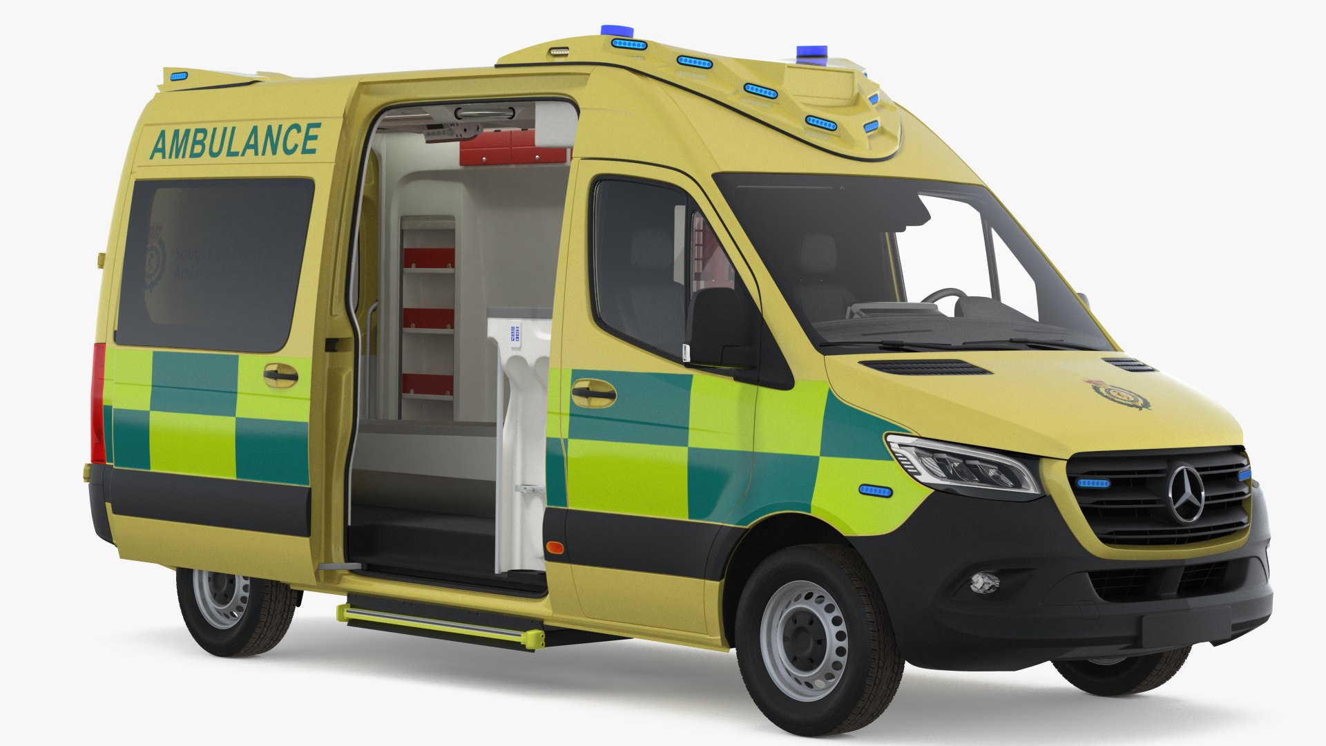 Mercedes Benz Sprinter Emergency 3D Model - TurboSquid 1463632
