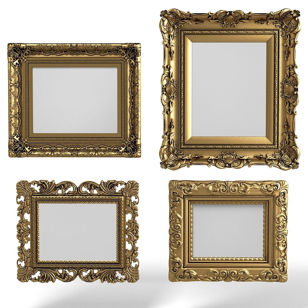 3dsmax baroque picture frames