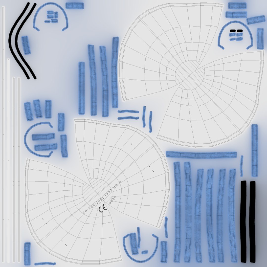 3D Model Dust Mask Ffp2 - TurboSquid 1523872