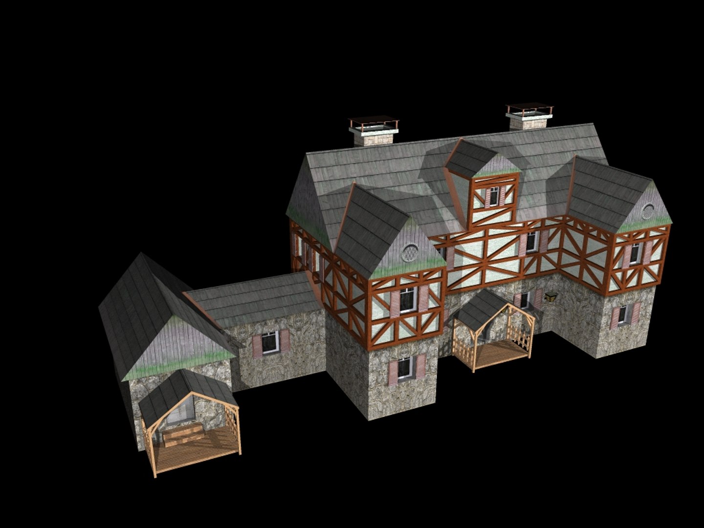 house games 3d model
