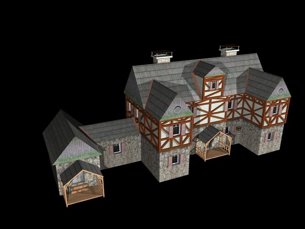 house games 3d model