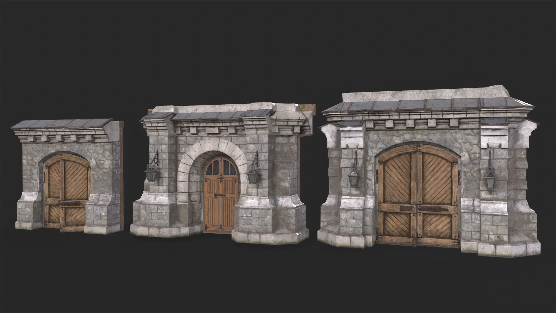 3D Old Medieval Castle Pack Model - TurboSquid 2161327