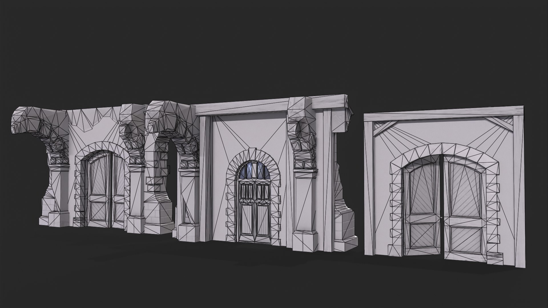 3D Old Medieval Castle Pack Model - TurboSquid 2161327