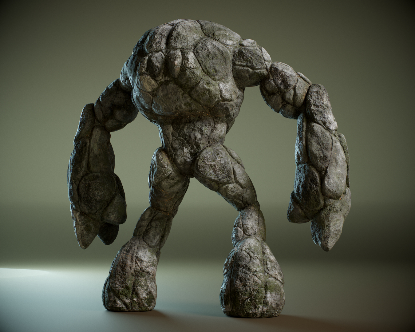 golems pack rigged 3d model