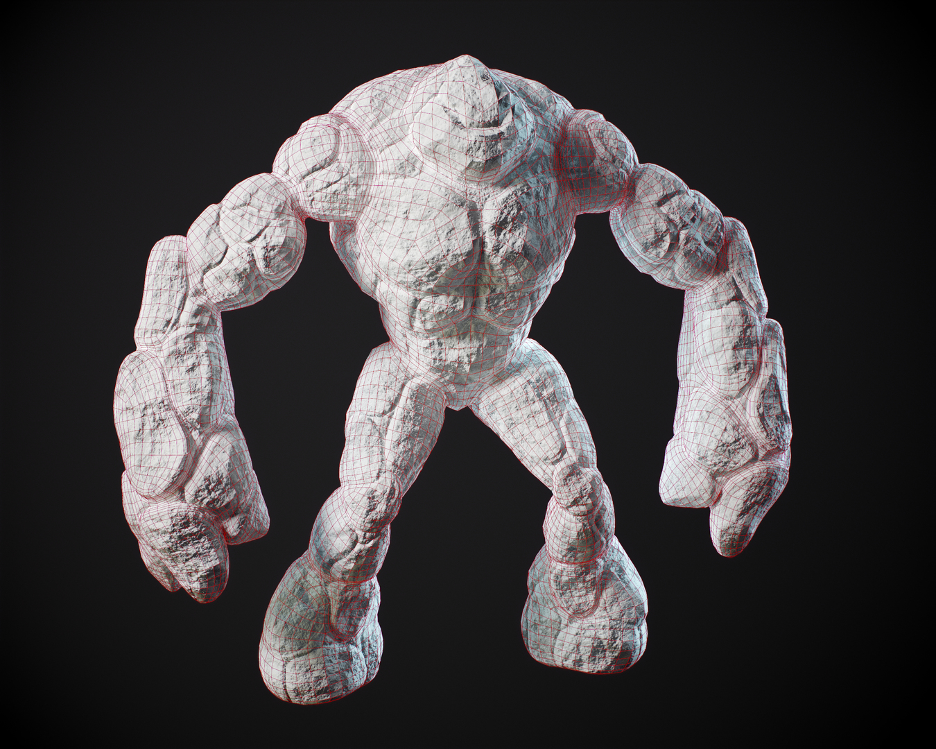 golems pack rigged 3d model