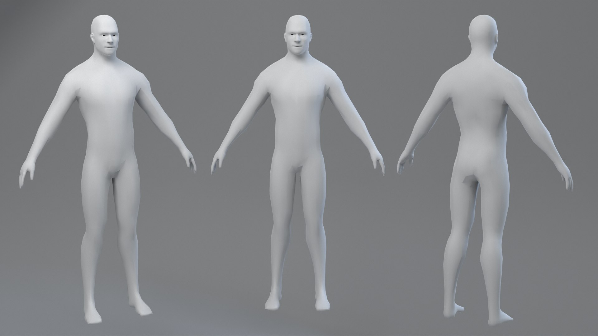 Free Male Character Base Mesh Free 3D Model - TurboSquid 2118649