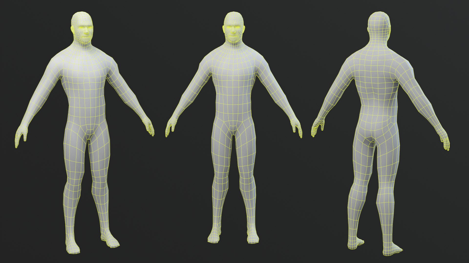 Free Male Character Base Mesh Free 3D Model - TurboSquid 2118649