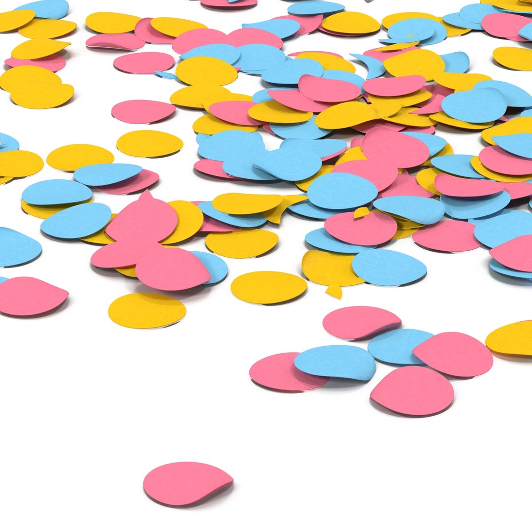 Confetti 3d Model