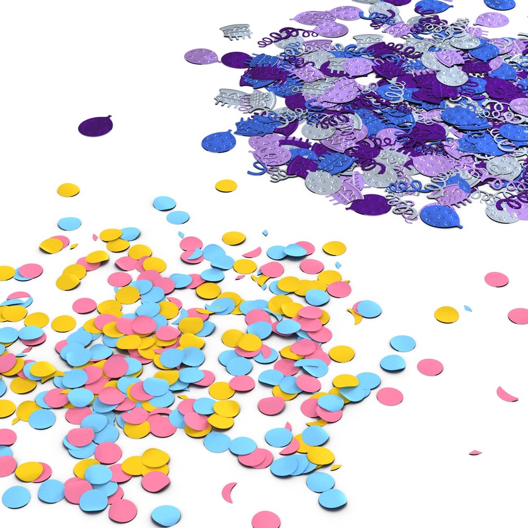 Confetti 3d Model