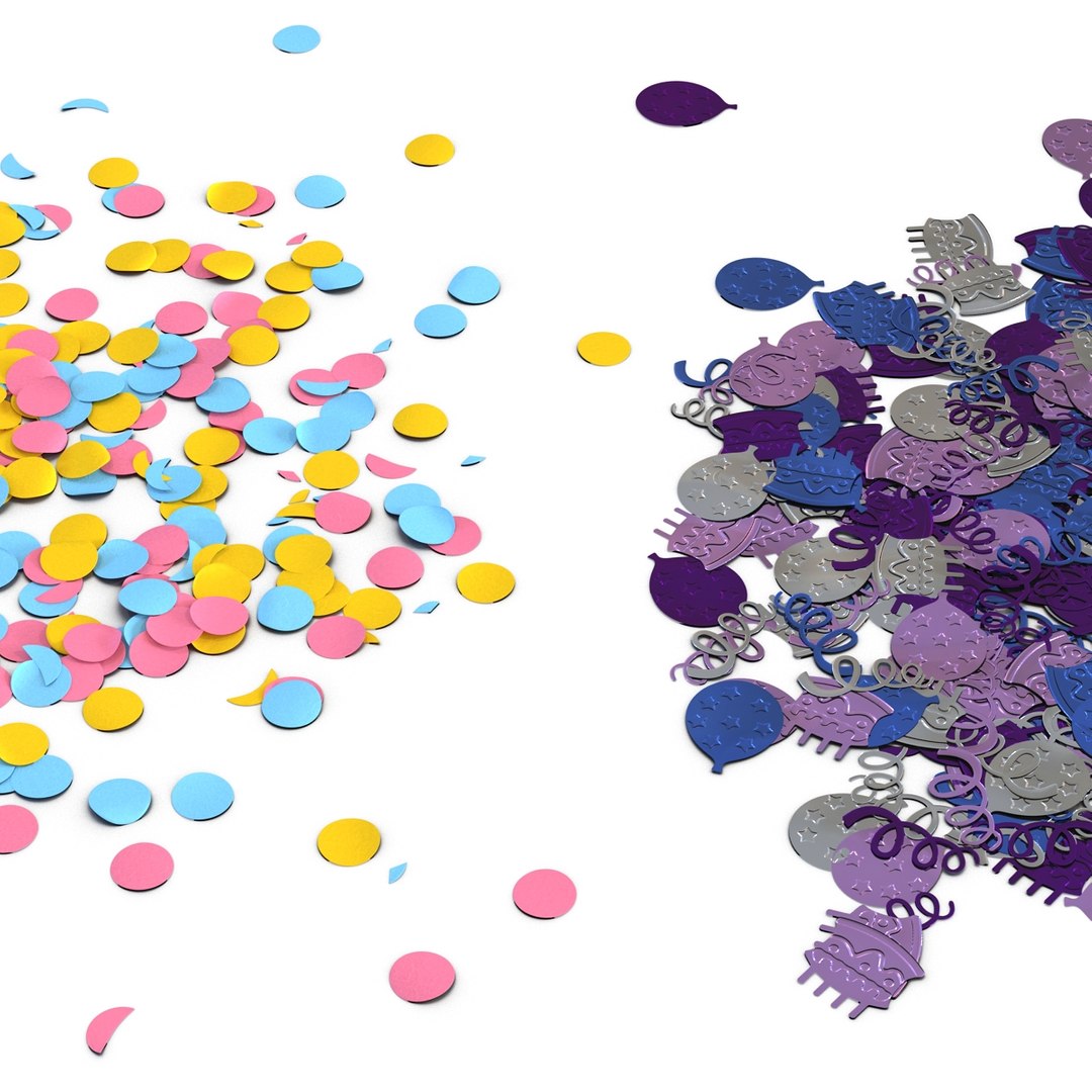 Confetti 3d Model