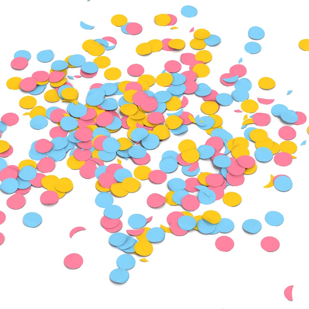 Confetti 3d Model
