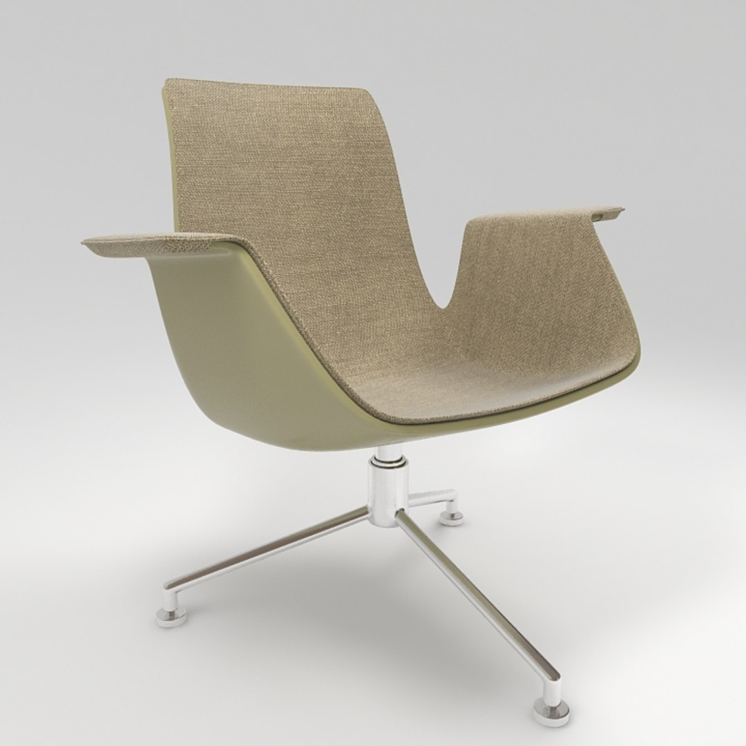 3d Walter Knoll Fk Lounge Chair