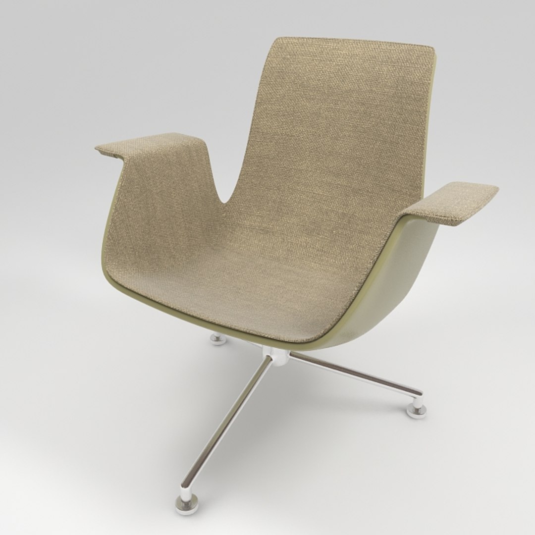 3d Walter Knoll Fk Lounge Chair