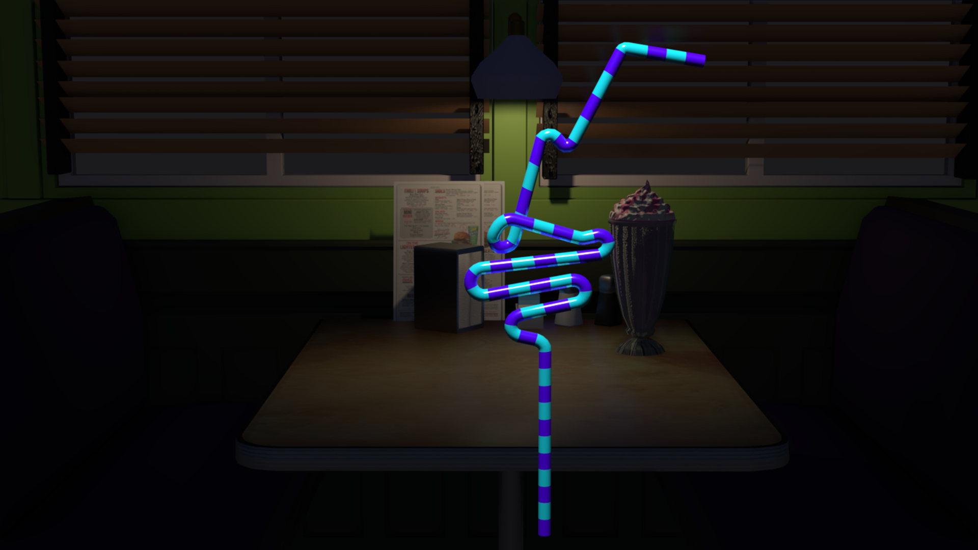 Crazy Straw Letter L model - TurboSquid 1801295