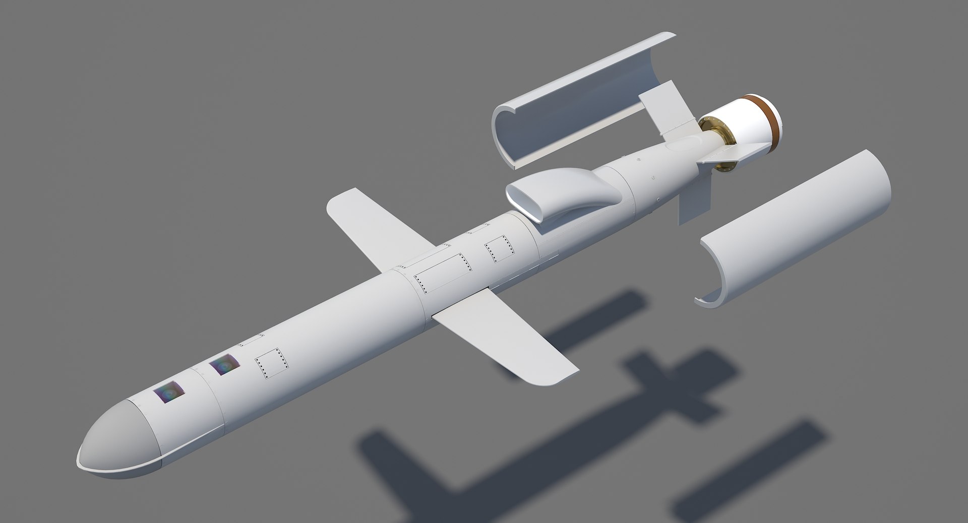 Bgm-109g block iv tomahawk missile 3D model - TurboSquid 1207974