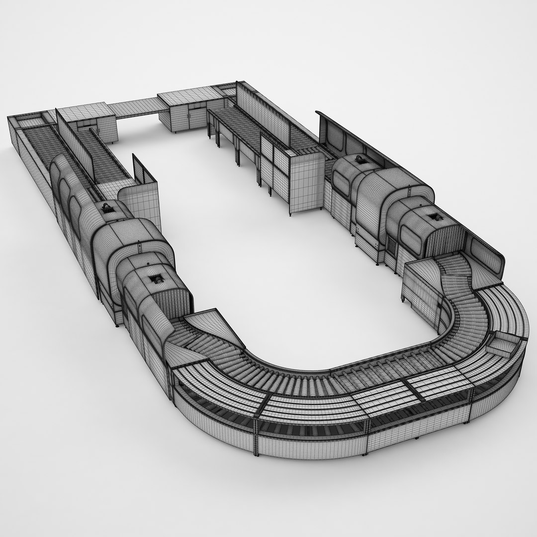 3D Security System Airport 01 model - TurboSquid 1775848