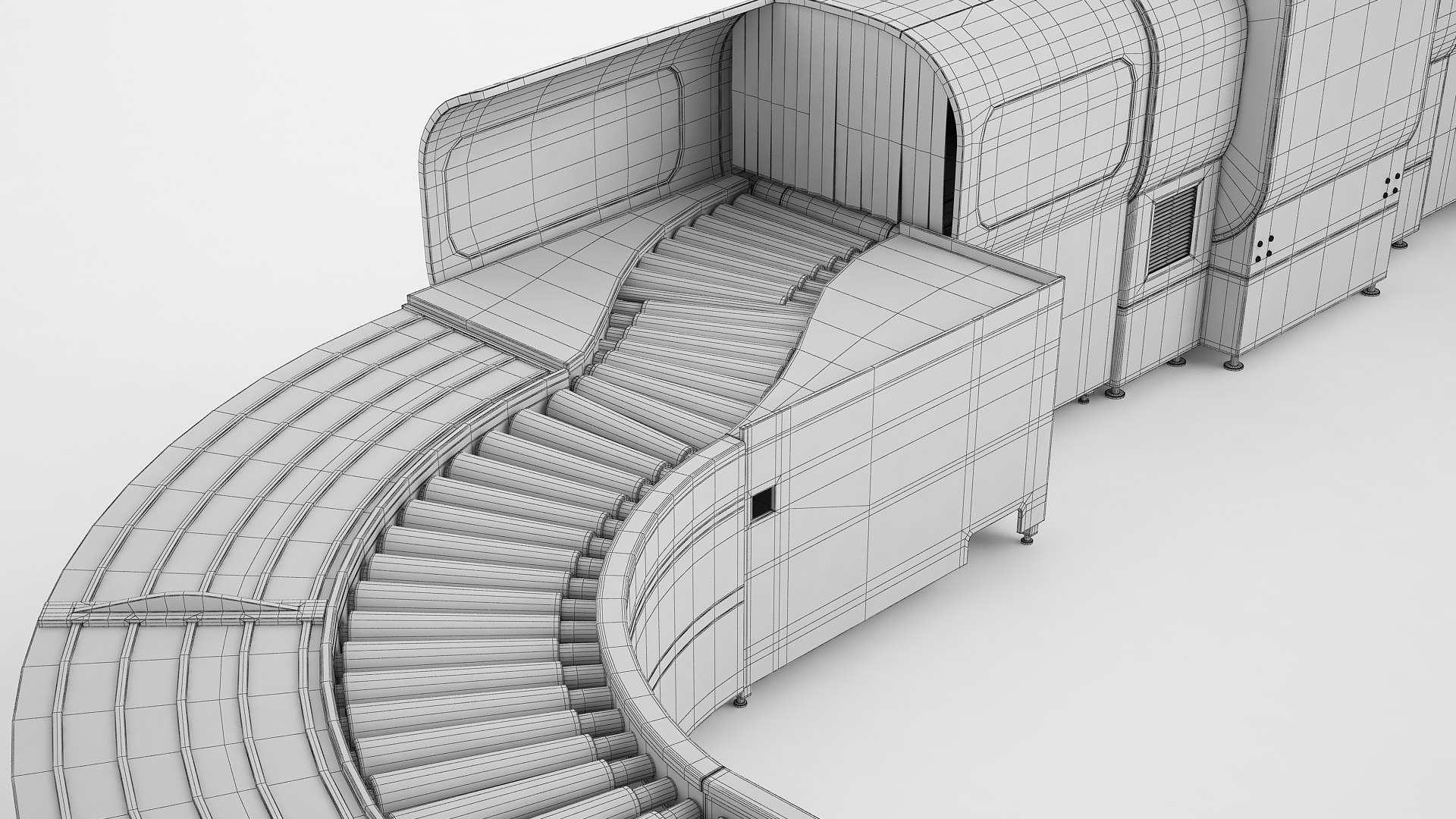 3D Security System Airport 01 Model - TurboSquid 1775848