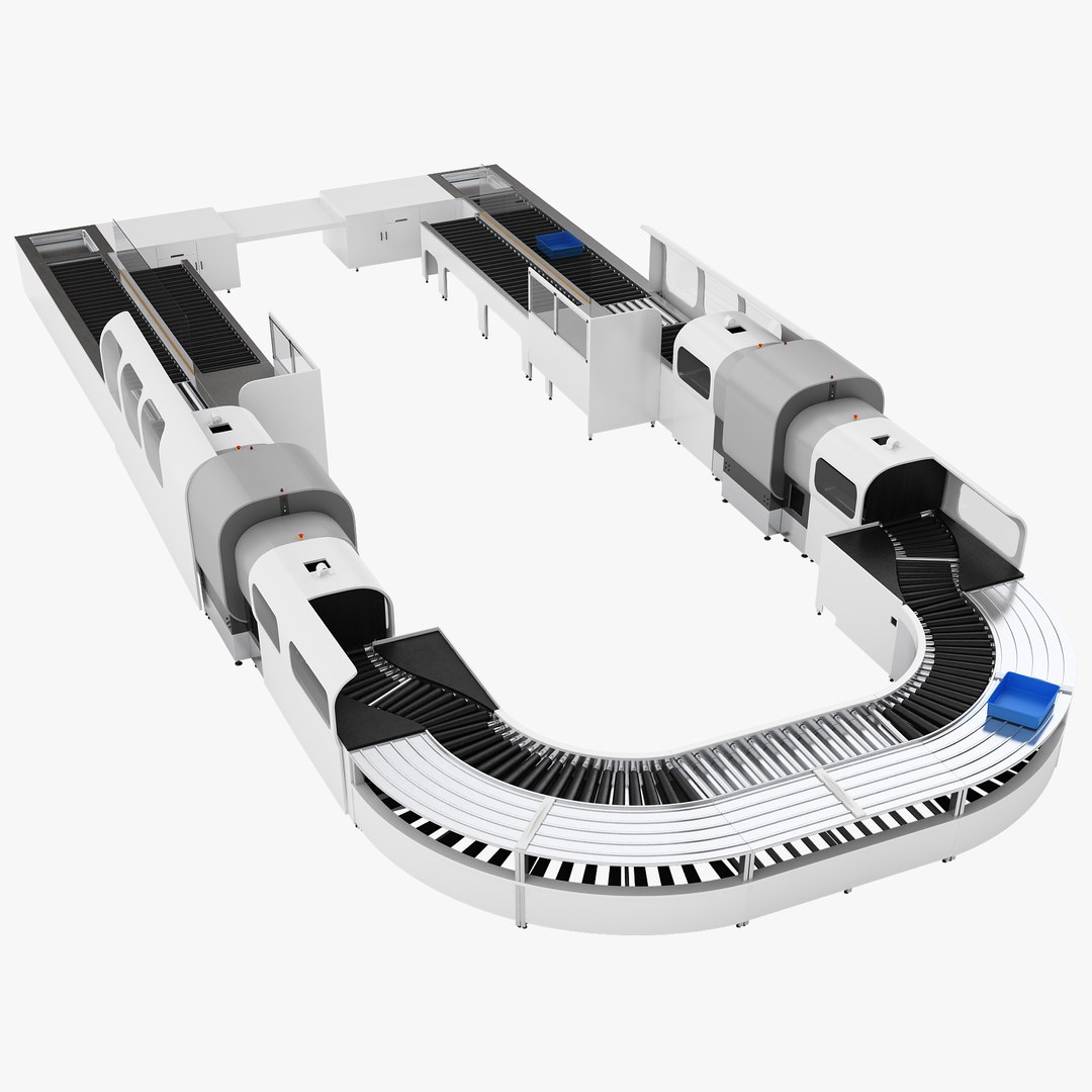 3D Security System Airport 01 model - TurboSquid 1775848