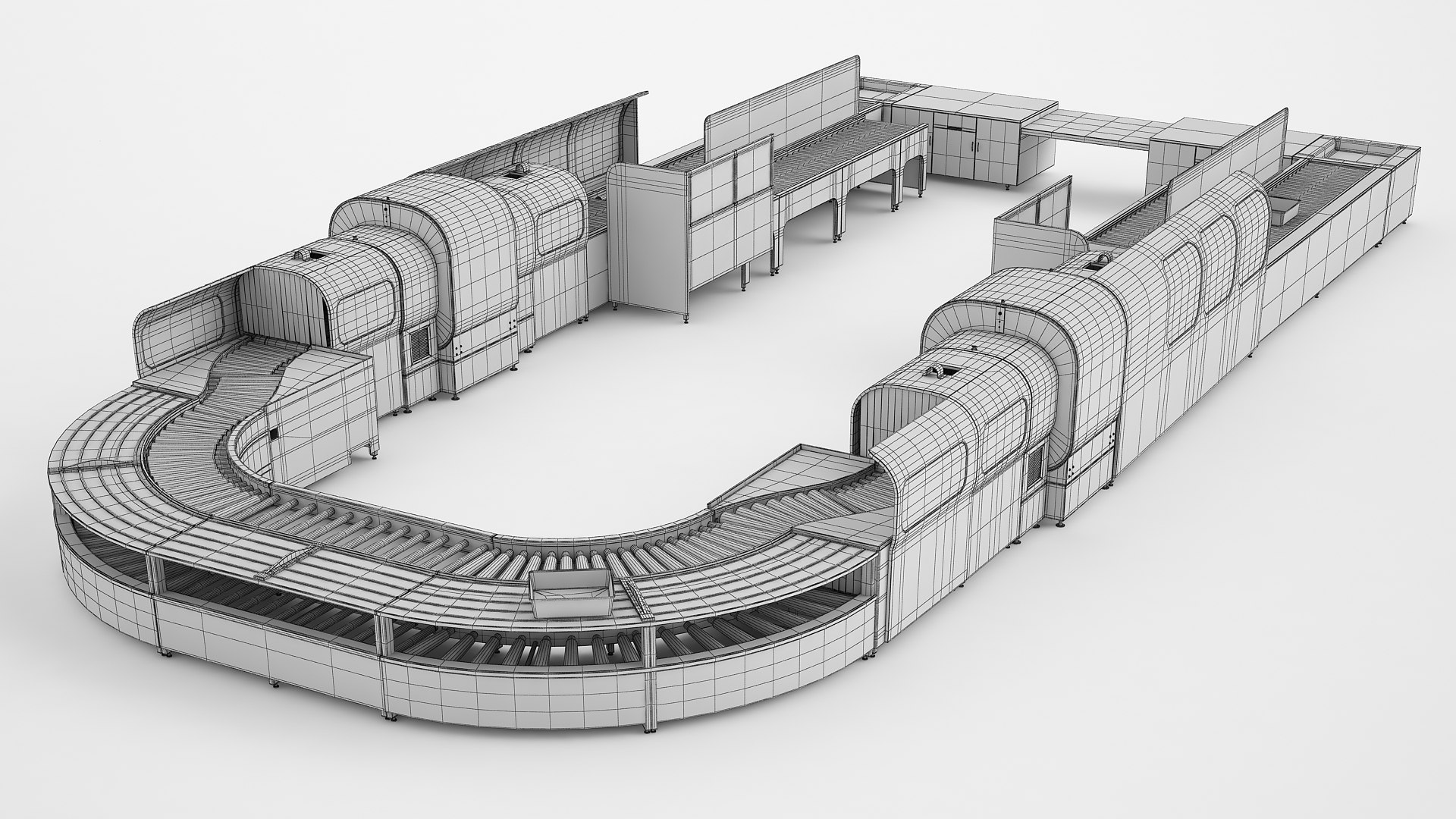 3D Security System Airport 01 model - TurboSquid 1775848