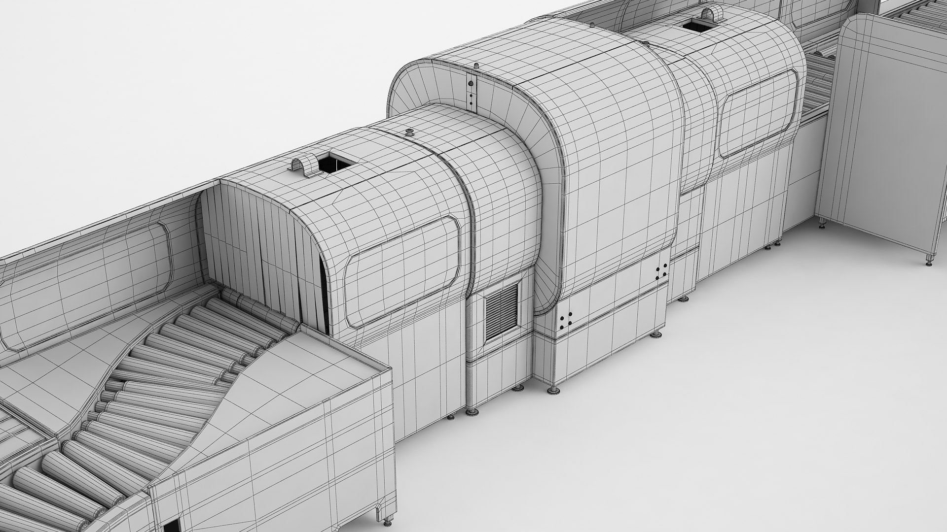 3D Security System Airport 01 Model - TurboSquid 1775848