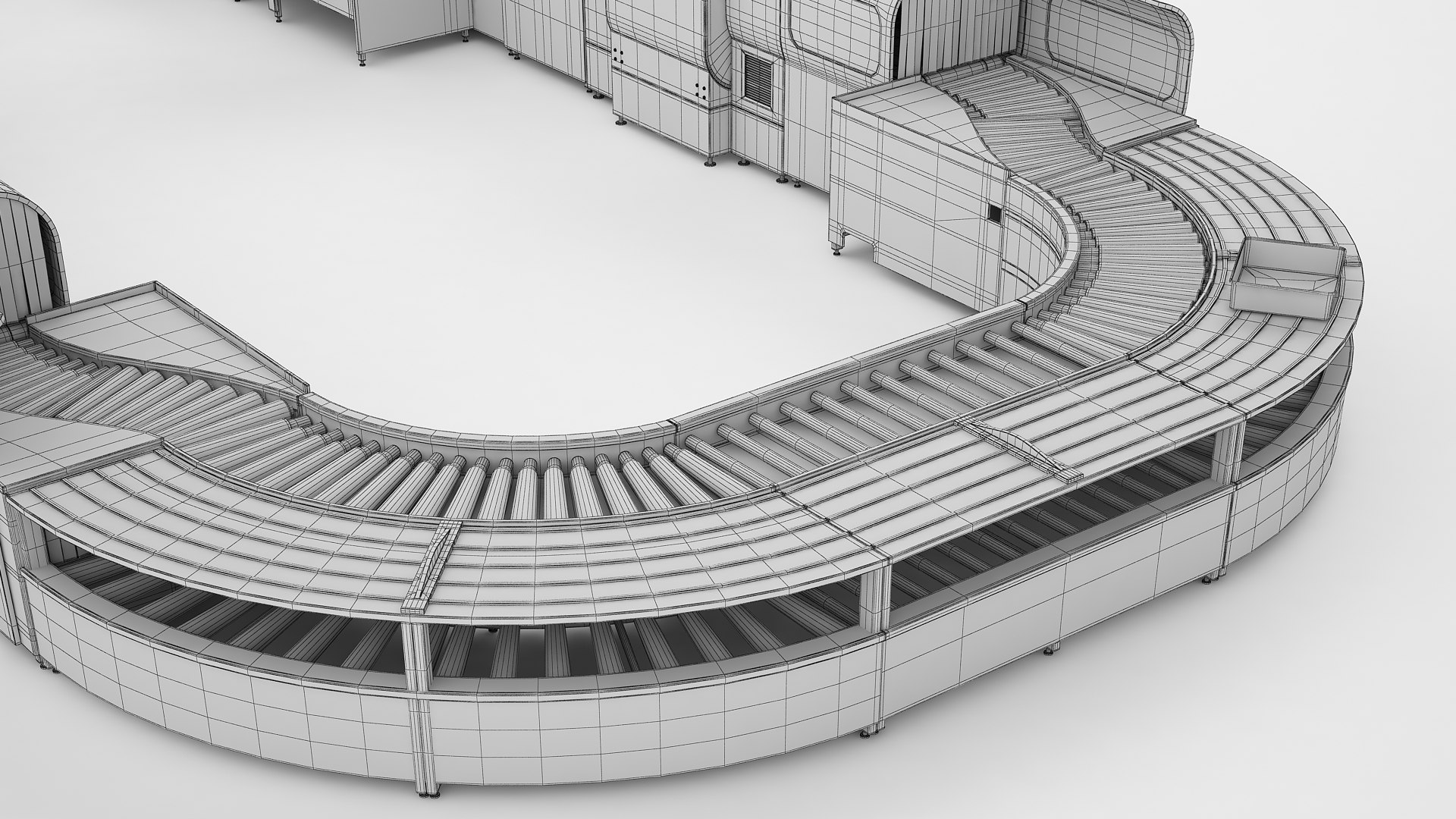 3D Security System Airport 01 model - TurboSquid 1775848