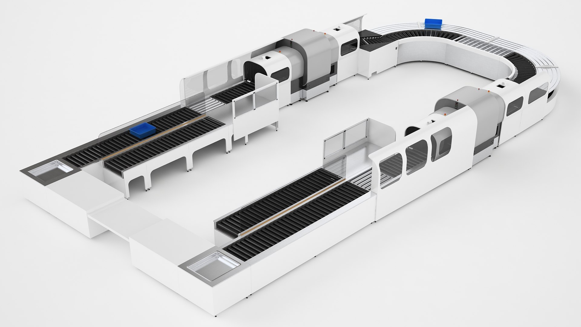 3D Security System Airport 01 model - TurboSquid 1775848