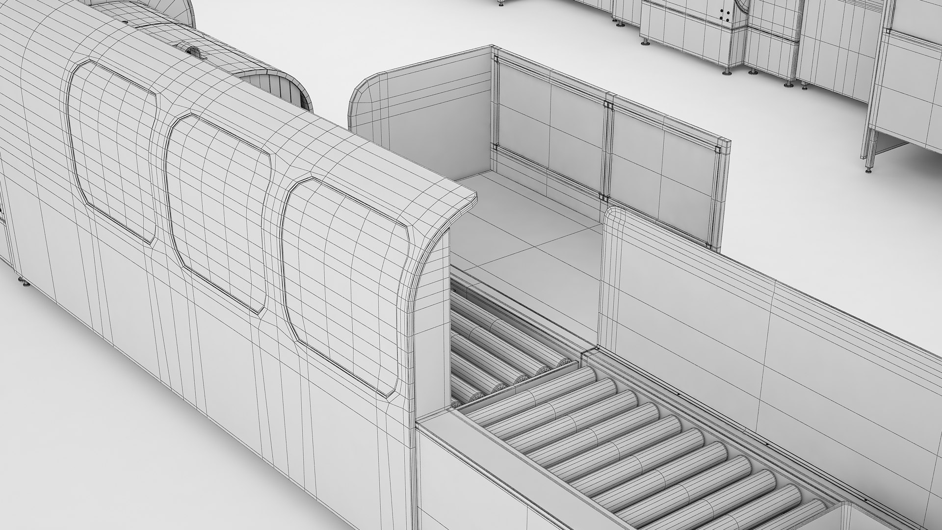 3D Security System Airport 01 model - TurboSquid 1775848