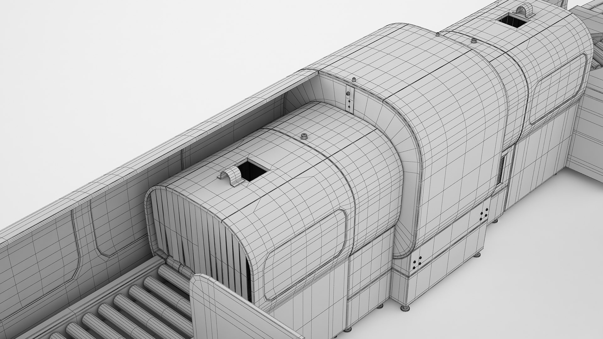 3D Security System Airport 01 Model - TurboSquid 1775848