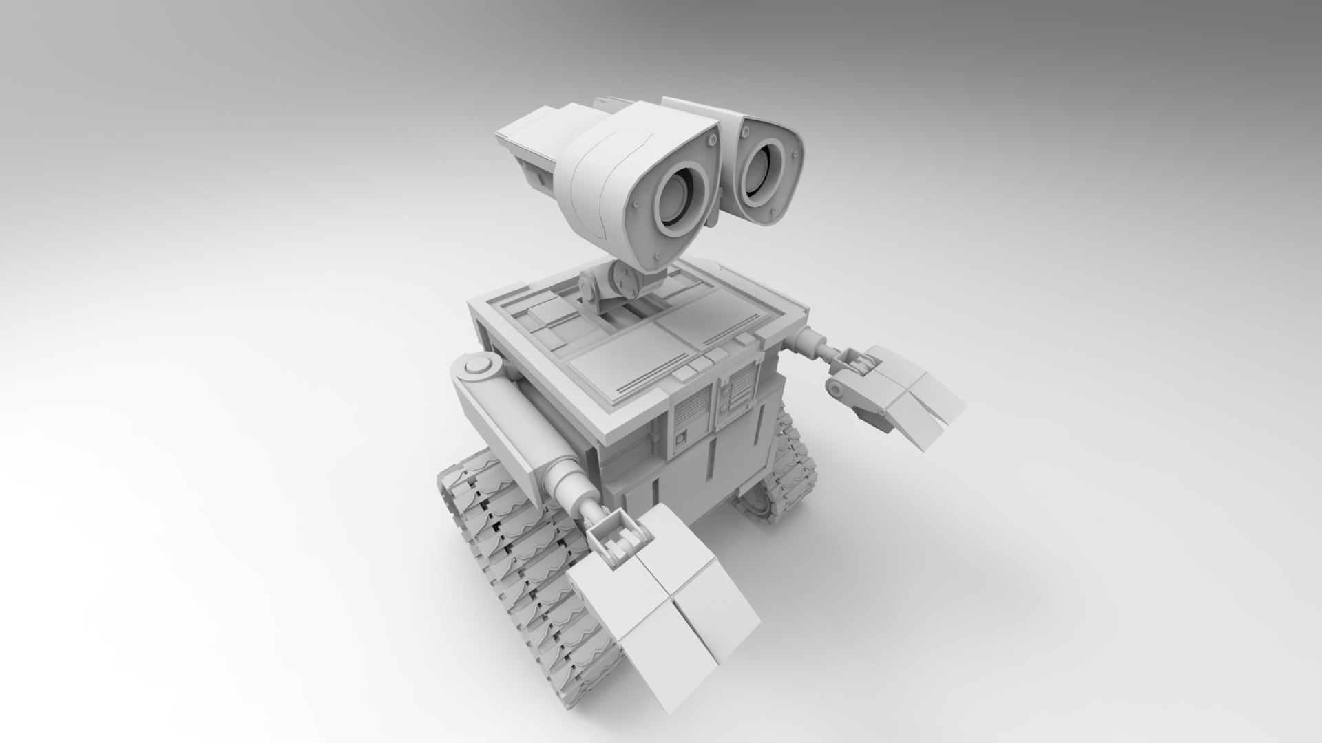 wall-e robot animation studio obj