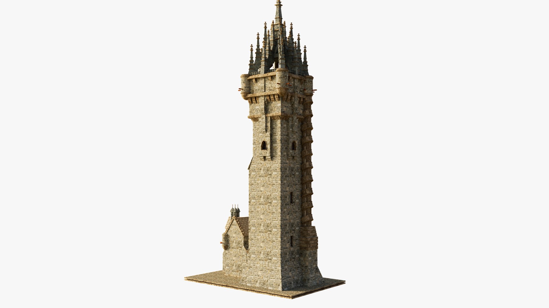 Wallace Monument Model - TurboSquid 2138786