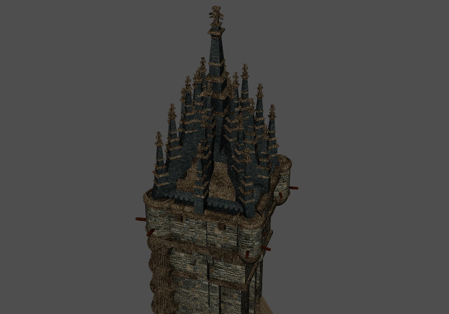 Wallace Monument Model - TurboSquid 2138786