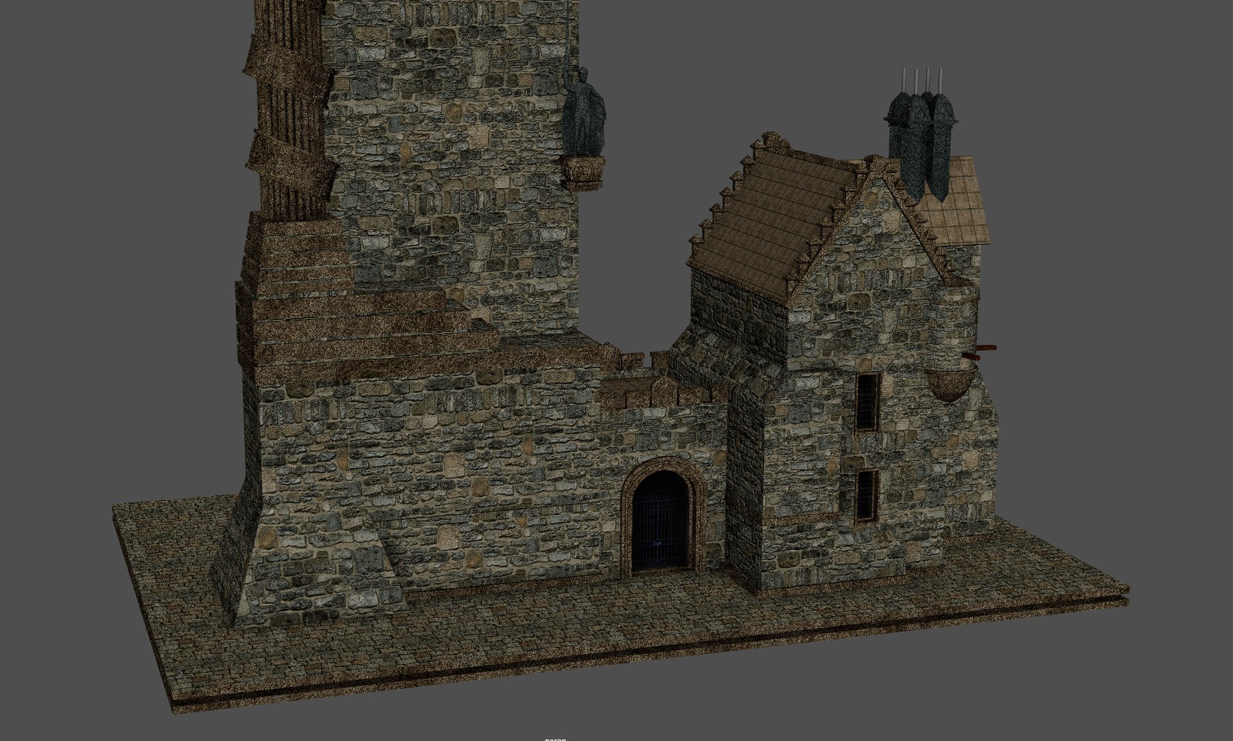 Wallace Monument Model - TurboSquid 2138786