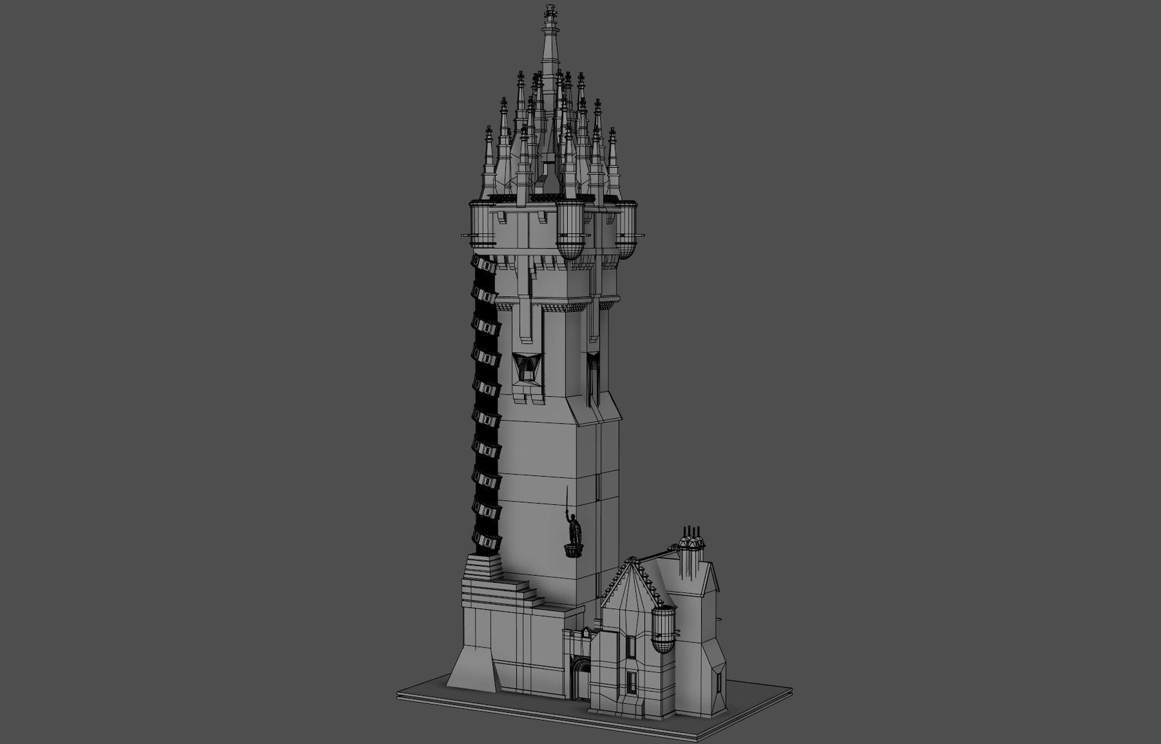 Wallace Monument Model - TurboSquid 2138786