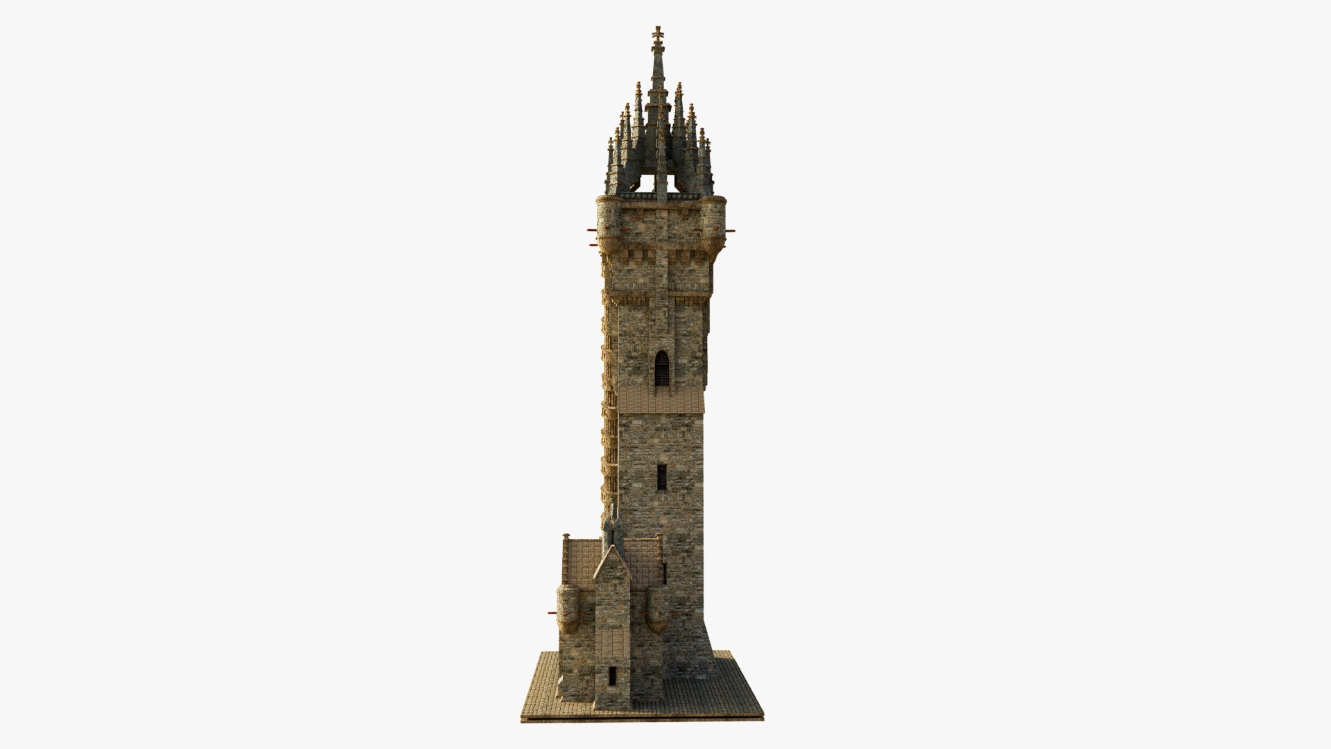 Wallace Monument Model - TurboSquid 2138786