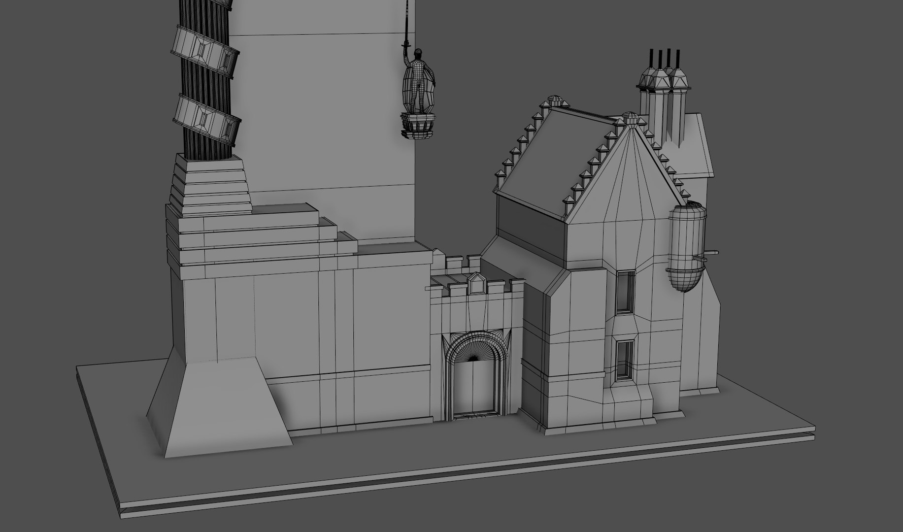 Wallace Monument Model - TurboSquid 2138786