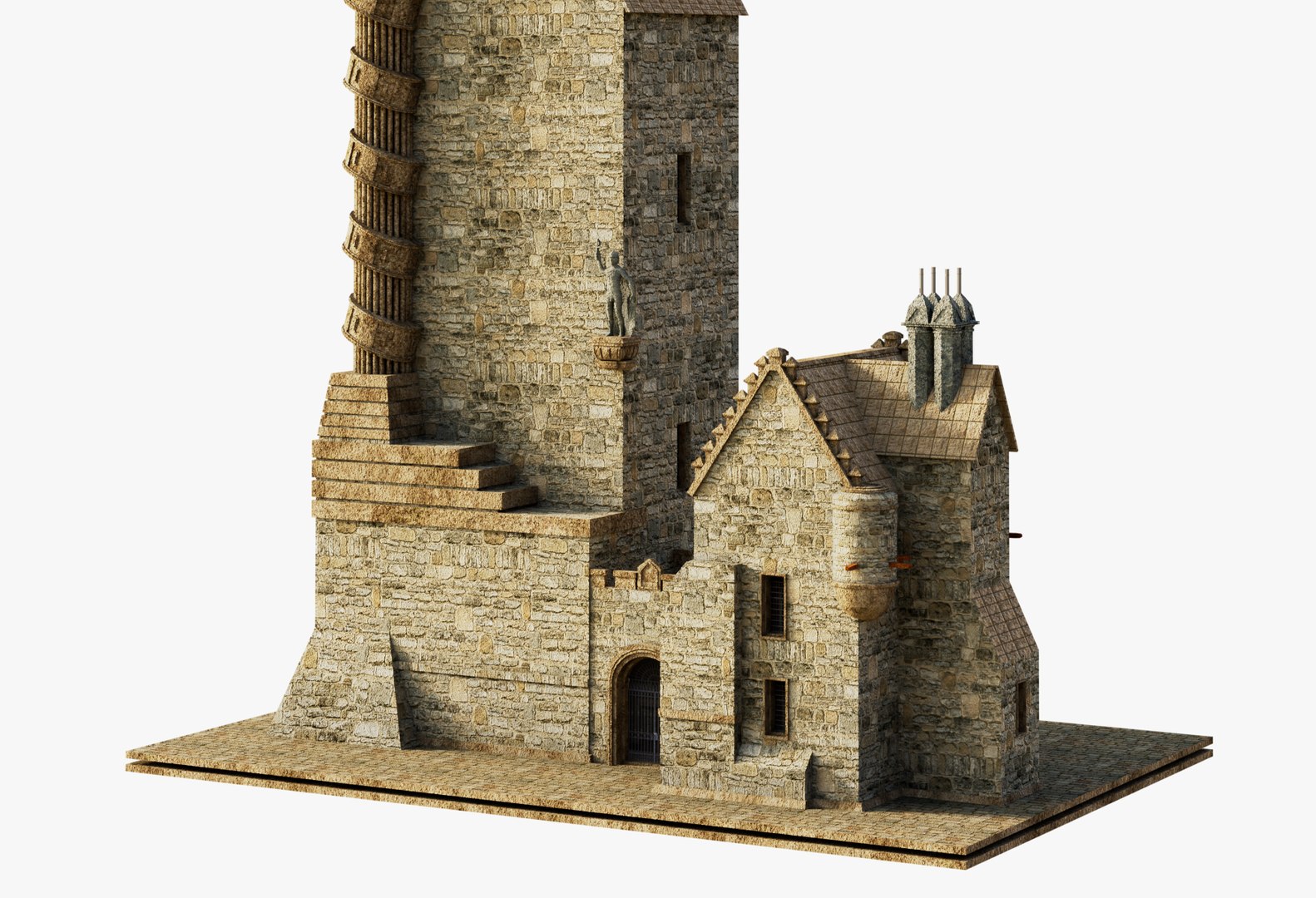 Wallace Monument Model - TurboSquid 2138786