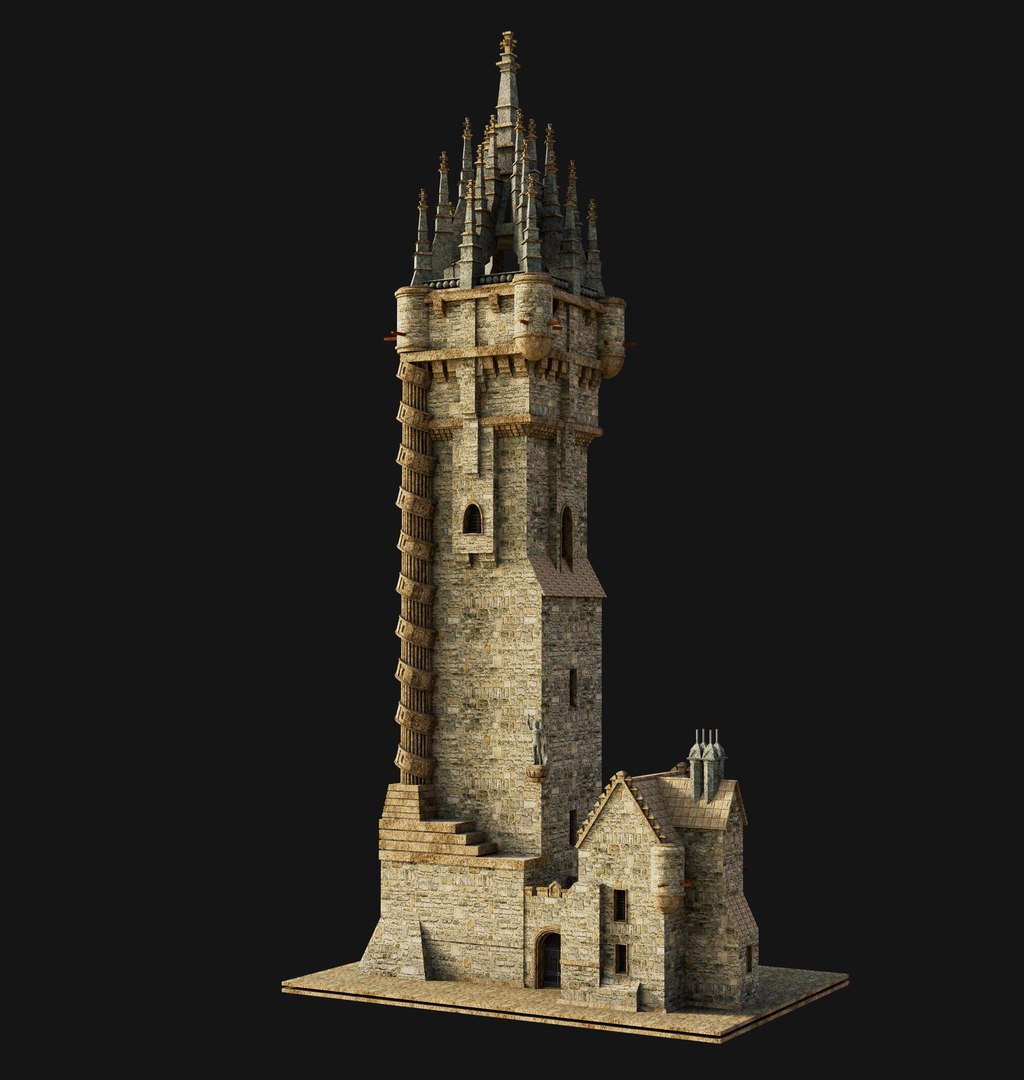 Wallace Monument Model - TurboSquid 2138786