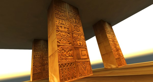 modelo 3d PILAR AZTEC - TurboSquid 1183851