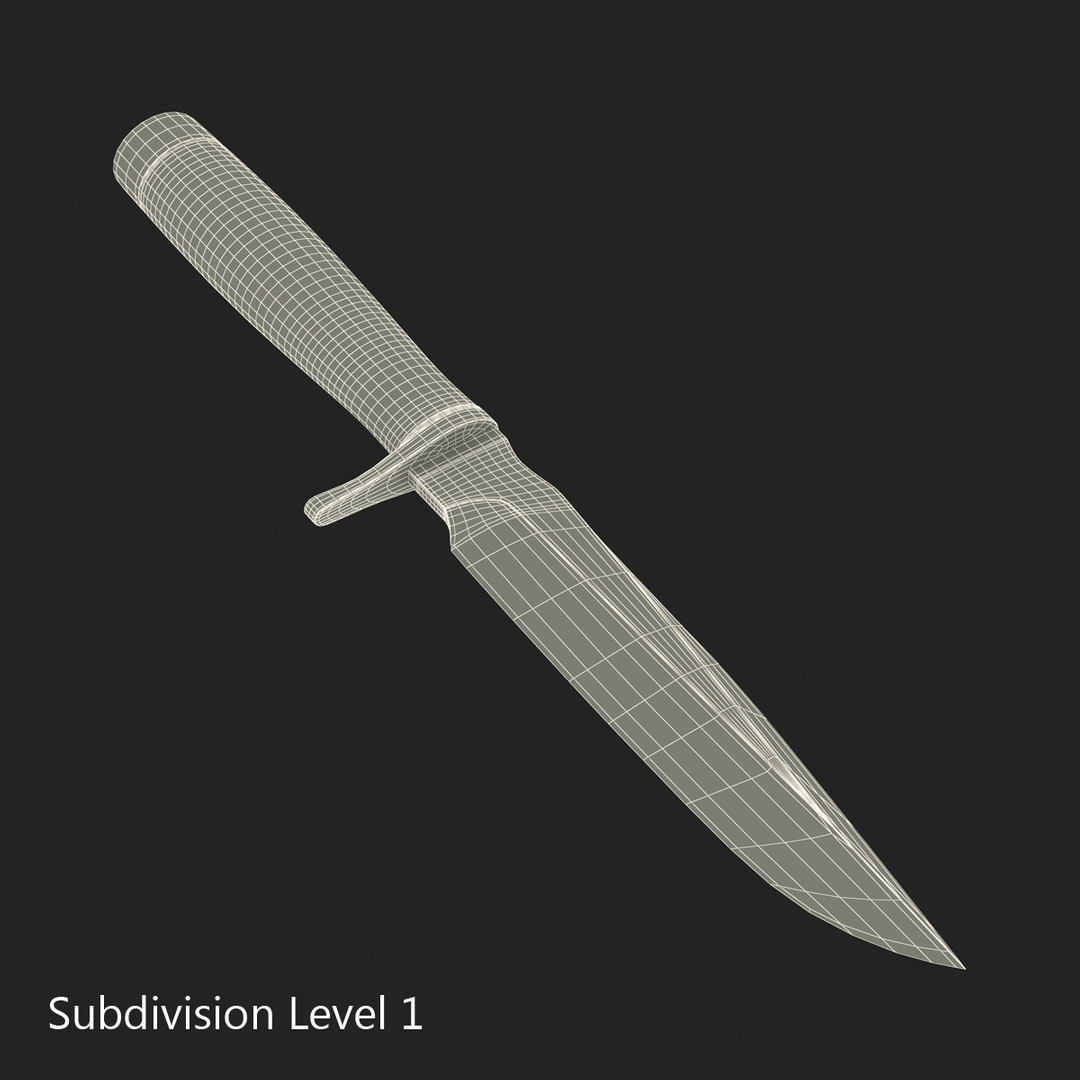 3d model hunting knife