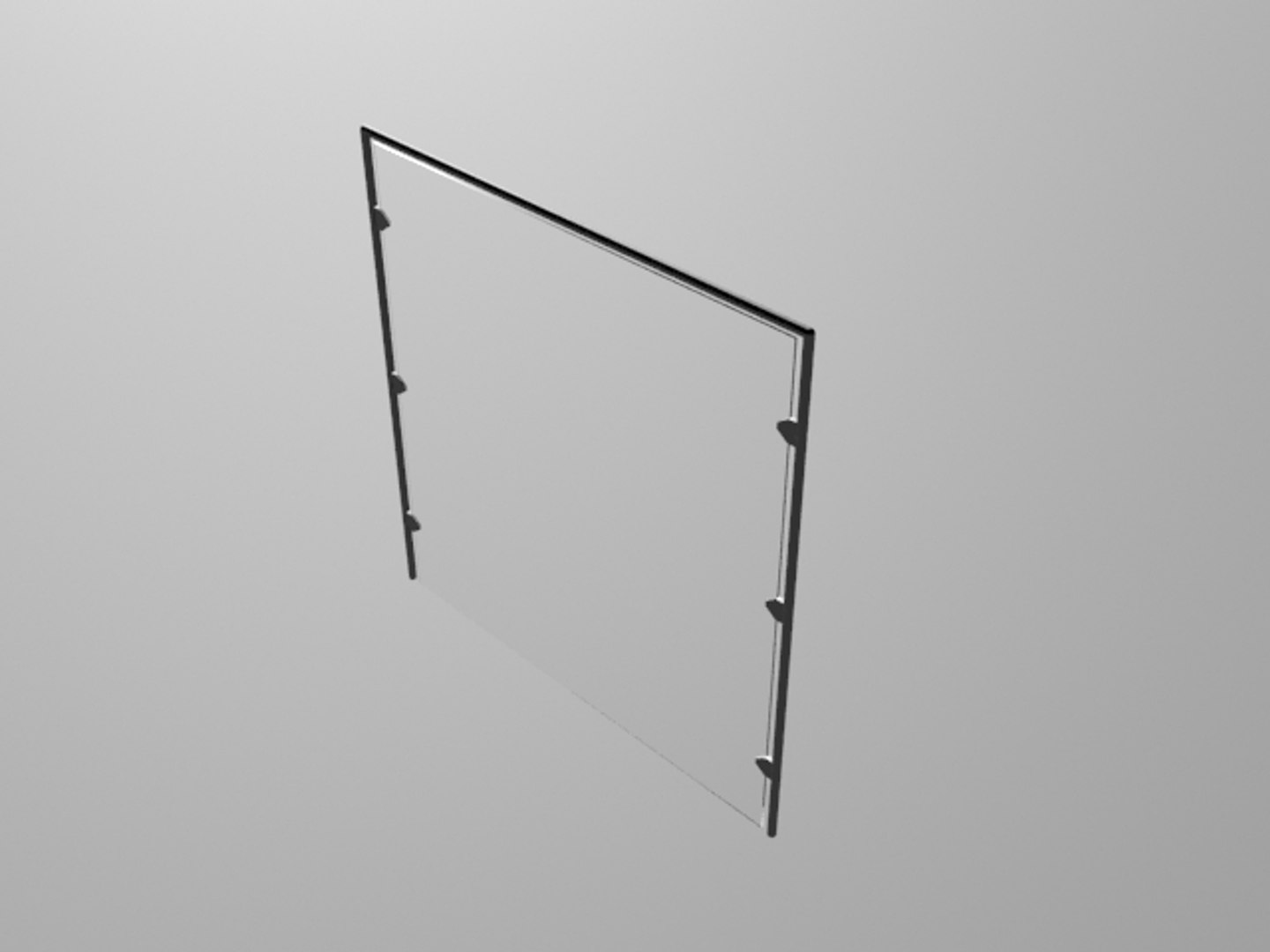 glass panelled wall 3ds