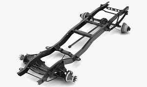 Pickup truck chassis model - TurboSquid 1651690
